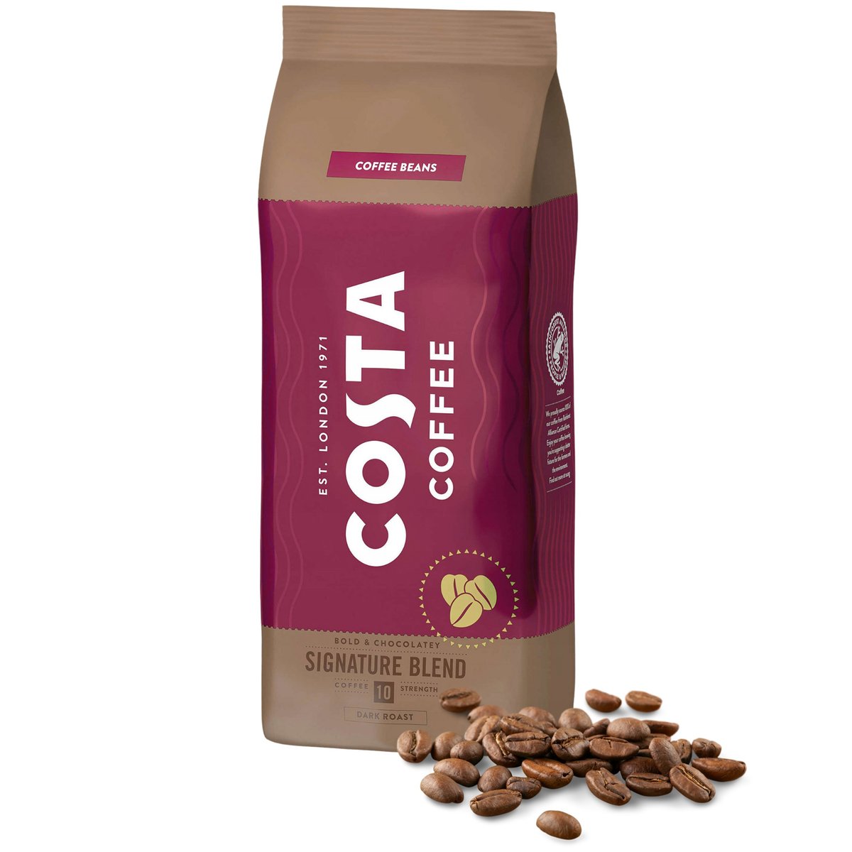 Costa Coffee Kawa Signature Blend Dark Ziarnista, Coffee Beans 1kg ...