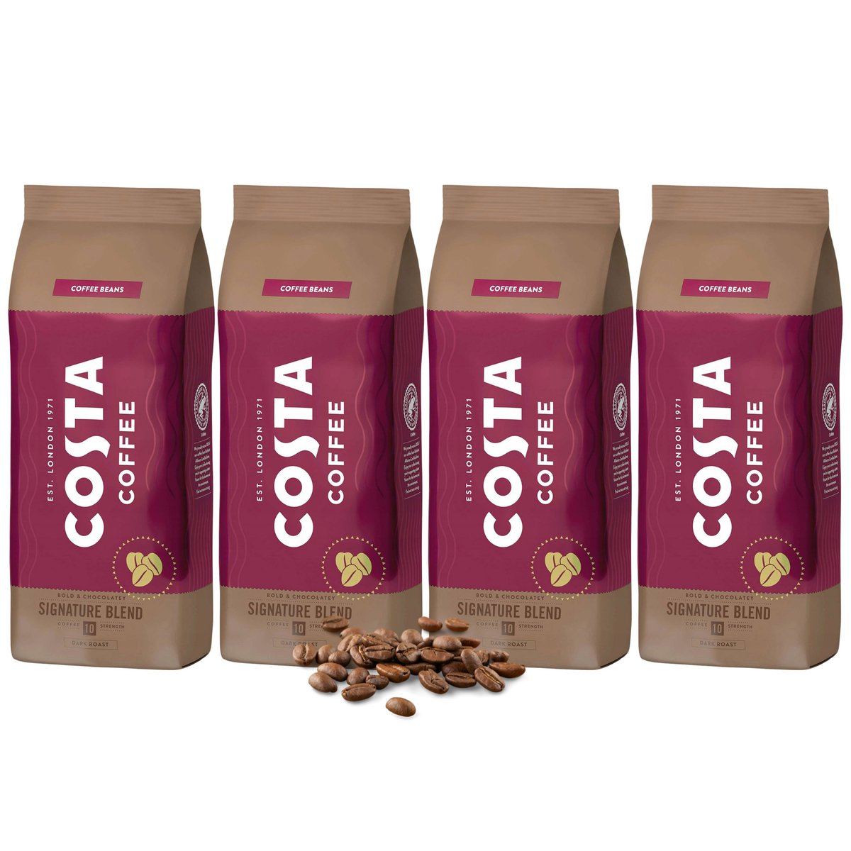 Costa Coffee Kawa Signature Blend Dark Ziarnista, Coffee Beans 4 kg ...