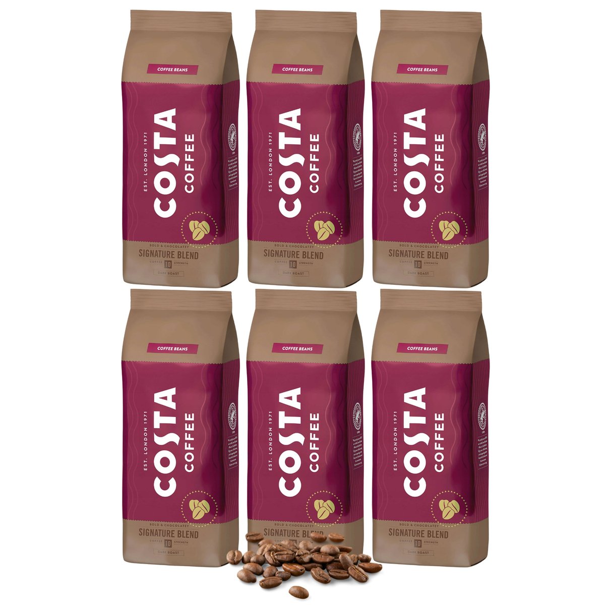 Costa Coffee Kawa Signature Blend Dark Ziarnista, Coffee Beans 6 kg ...