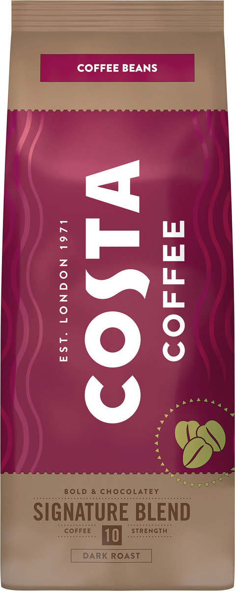 Costa Coffee, kawa ziarnista Signature Dark, 500 g - Costa Coffee ...