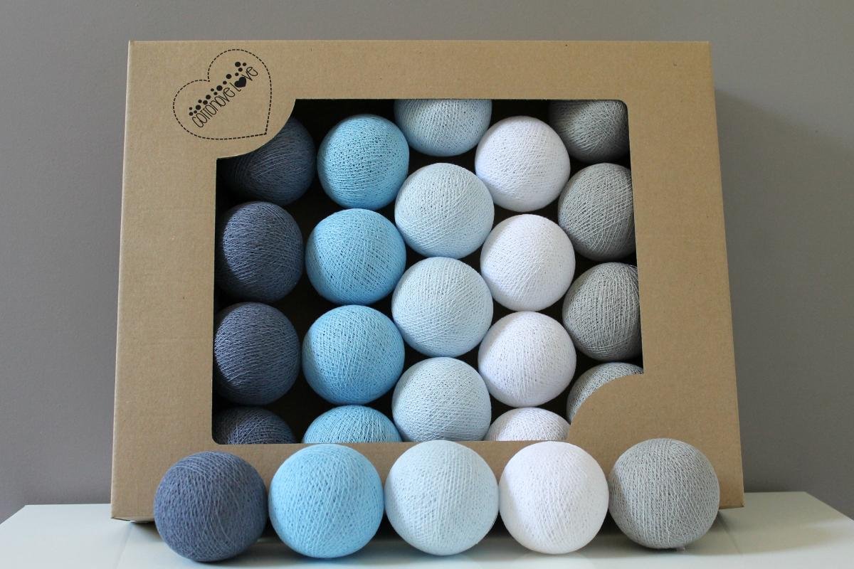 Cotton Balls Blue Wind : Ilość sztuk - 35 - MIA home | Sklep EMPIK.COM