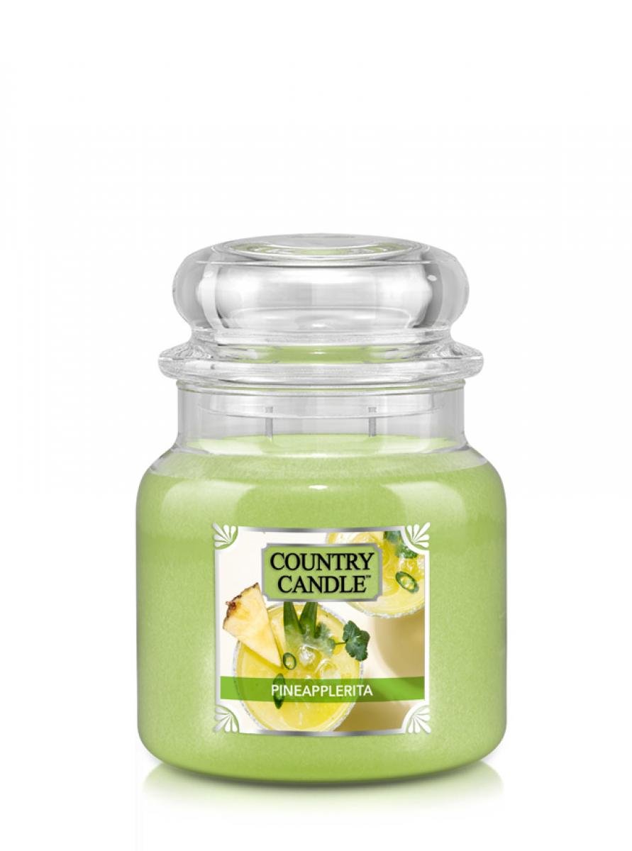 Country Candle - Pineapplerita - Średni Słoik (453G) 2 Knoty - Kringle ...