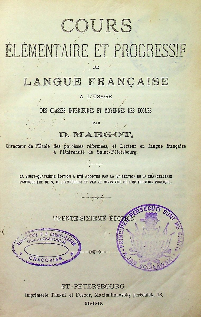 Cours Elementaire et Progressif Langue Francaise / Morceaux de Lecture ...
