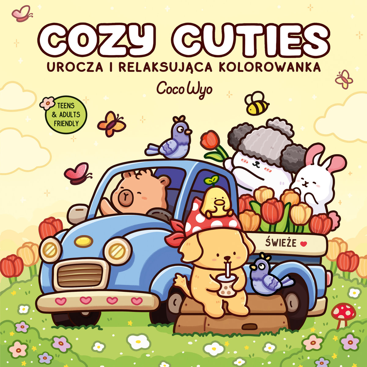 Cozy Cuties. Urocza i relaksująca kolorowanka - Coco Wyo | Książka w Empik