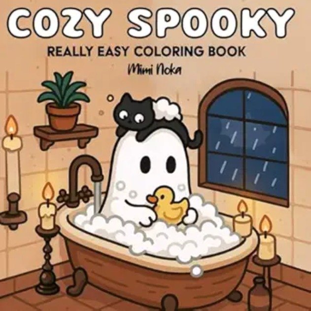Cozy Spooky really easy coloring book - W opisie | Książka w Empik