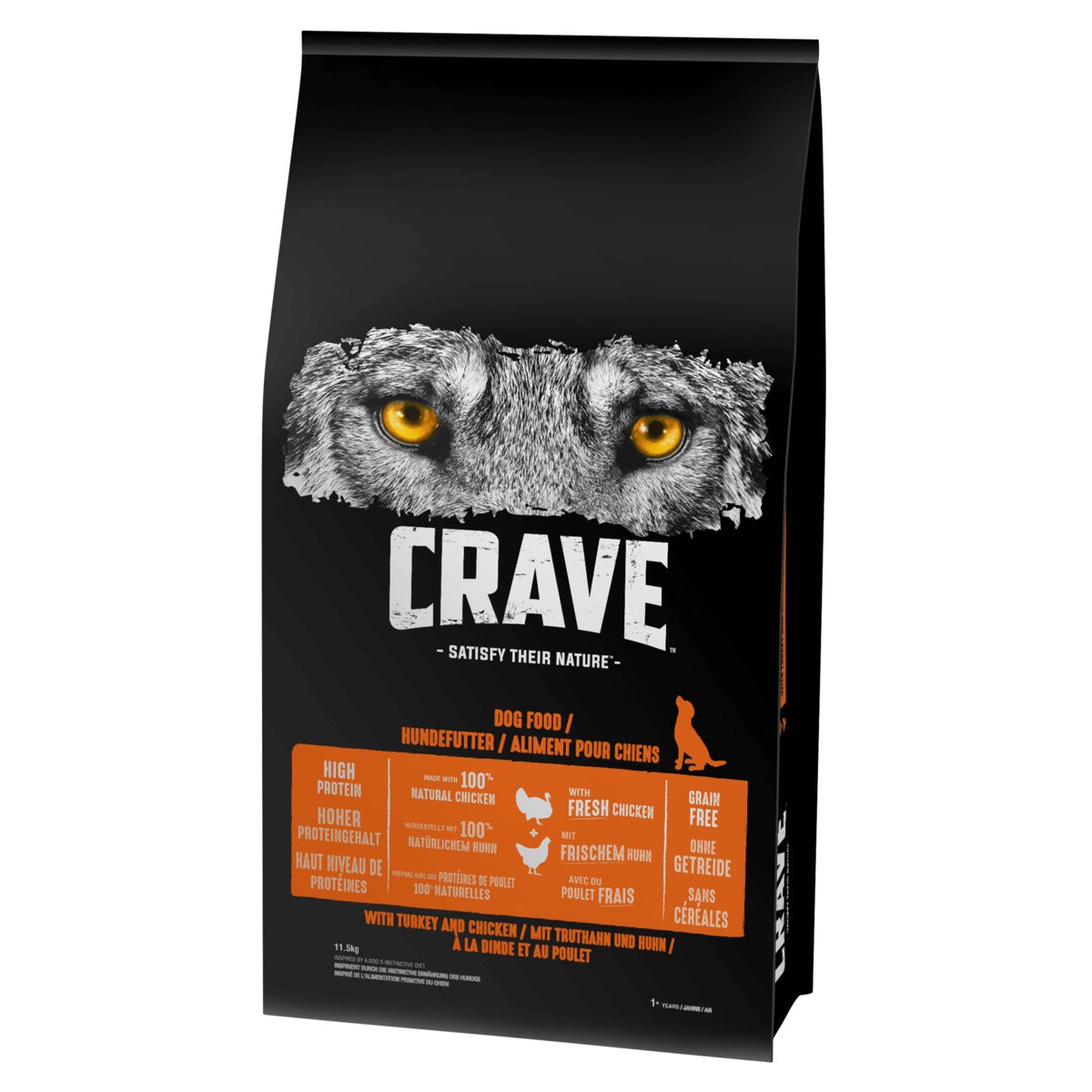 CRAVE bezzbożowa sucha karma dla psa z indykiem i kurczakiem 11,5 kg ...