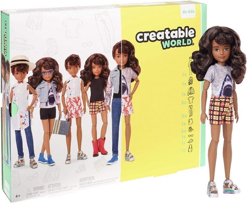 Creatable World, lalka 5 Brązowe włosy - Creatable World | Sklep EMPIK.COM