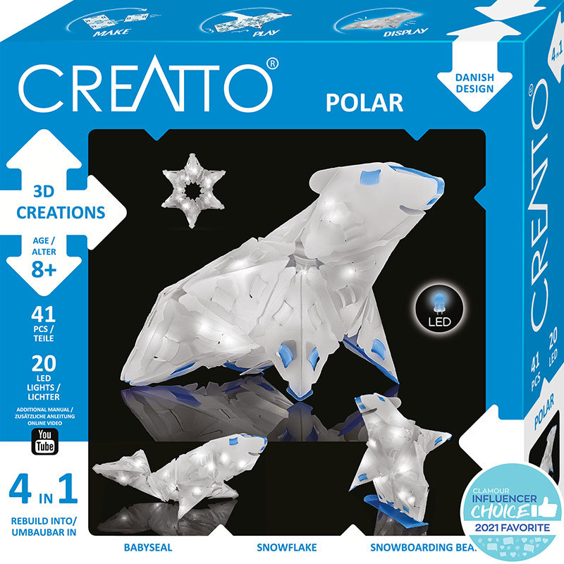 Creatto Świecący Miś Polarny i Przyjaciele - Kosmos | Sklep EMPIK.COM