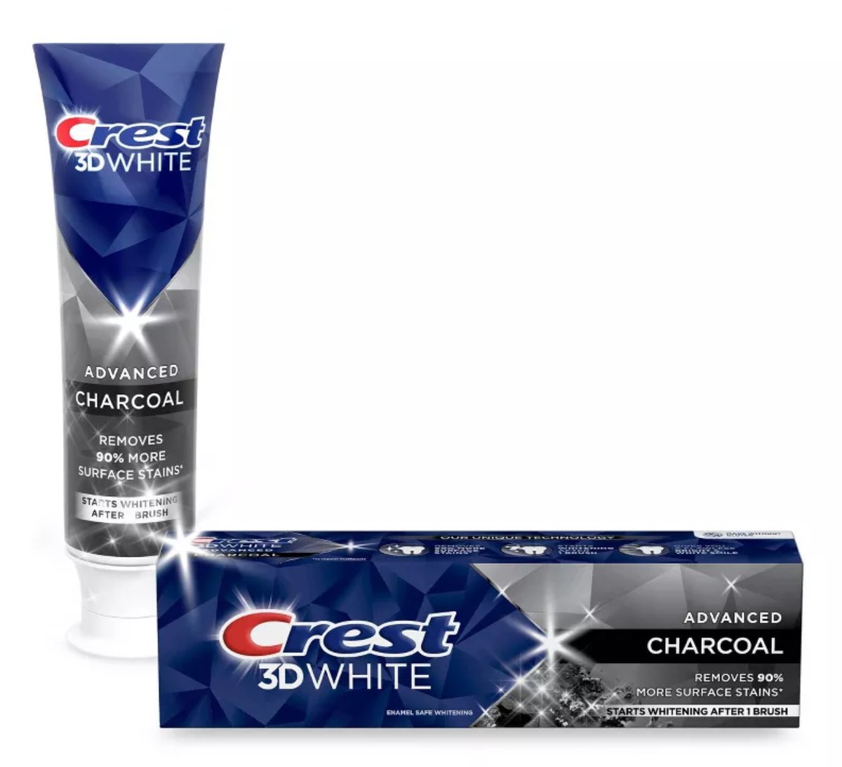 Crest, Pasta wybielająca 3D WHITE Advanced Charcoal, 107g | Sklep EMPIK.COM