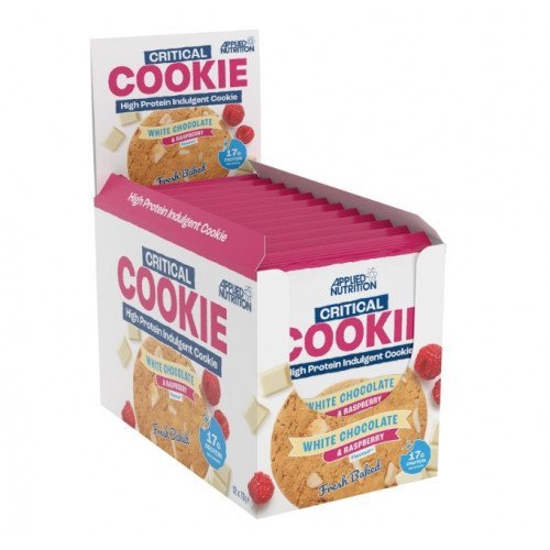 Critical Cookie Applied Nutrition 12 x 73g White Chocolate & Raspberry ...