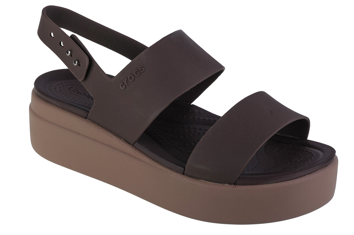 Crocs Brooklyn Low Wedge 206453-2ZL, Damskie, sandały, Brązowy - Crocs ...