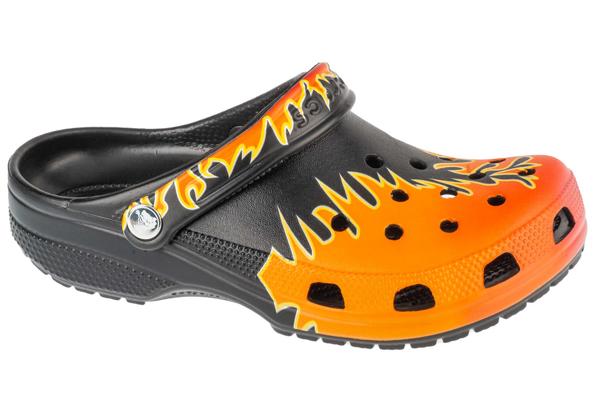 Crocs Classic Flames Clog 211004-0C4, Męskie, klapki, Czarne - Crocs ...