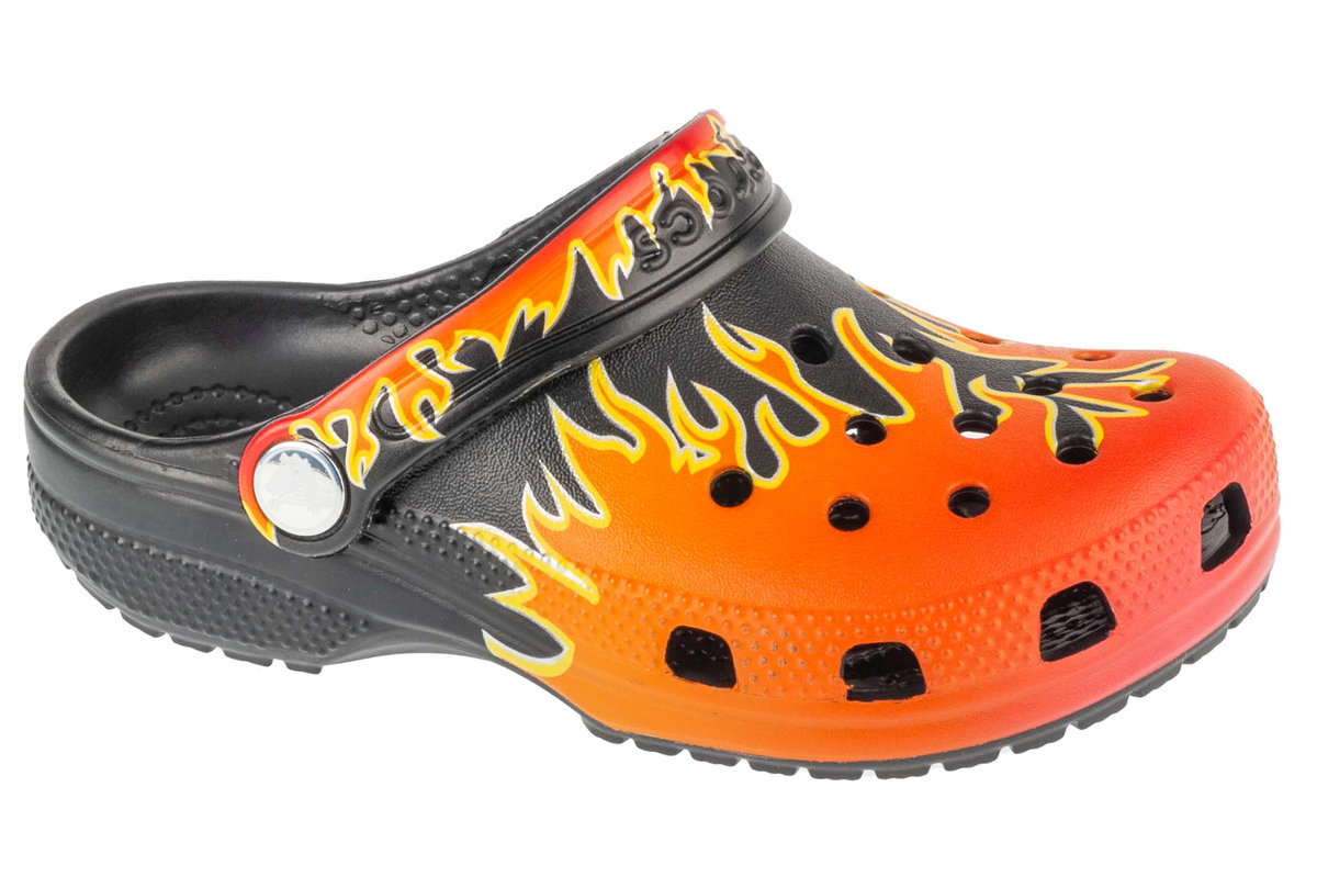 Crocs Classic Flames Clog Kids 210993-0C4, dla chłopca, klapki, Czarne ...