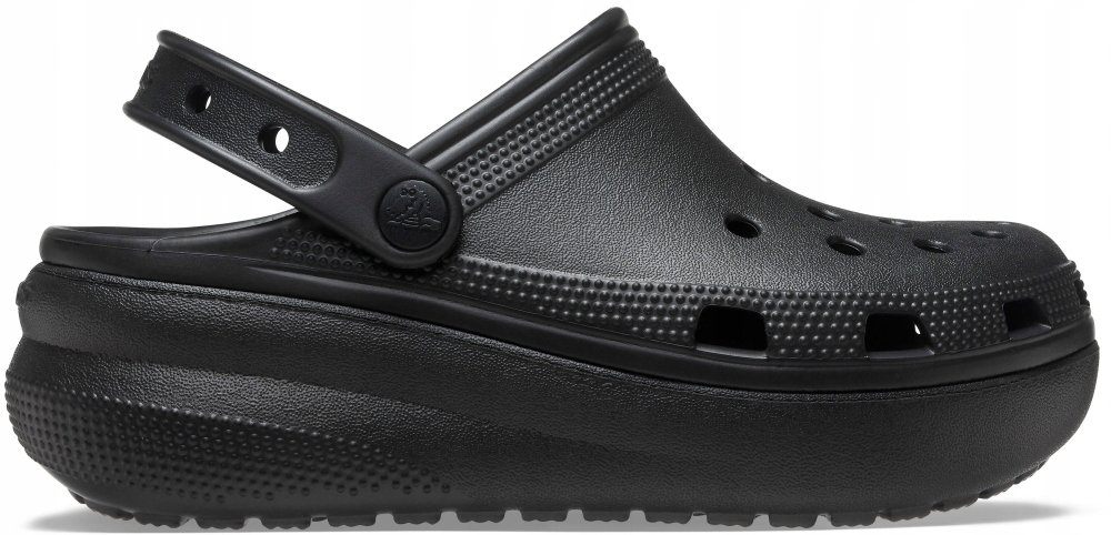 Crocs Cutie Crush Klapki Młodzieżowe Czarne Wsuwane na Platformie 37-38 ...