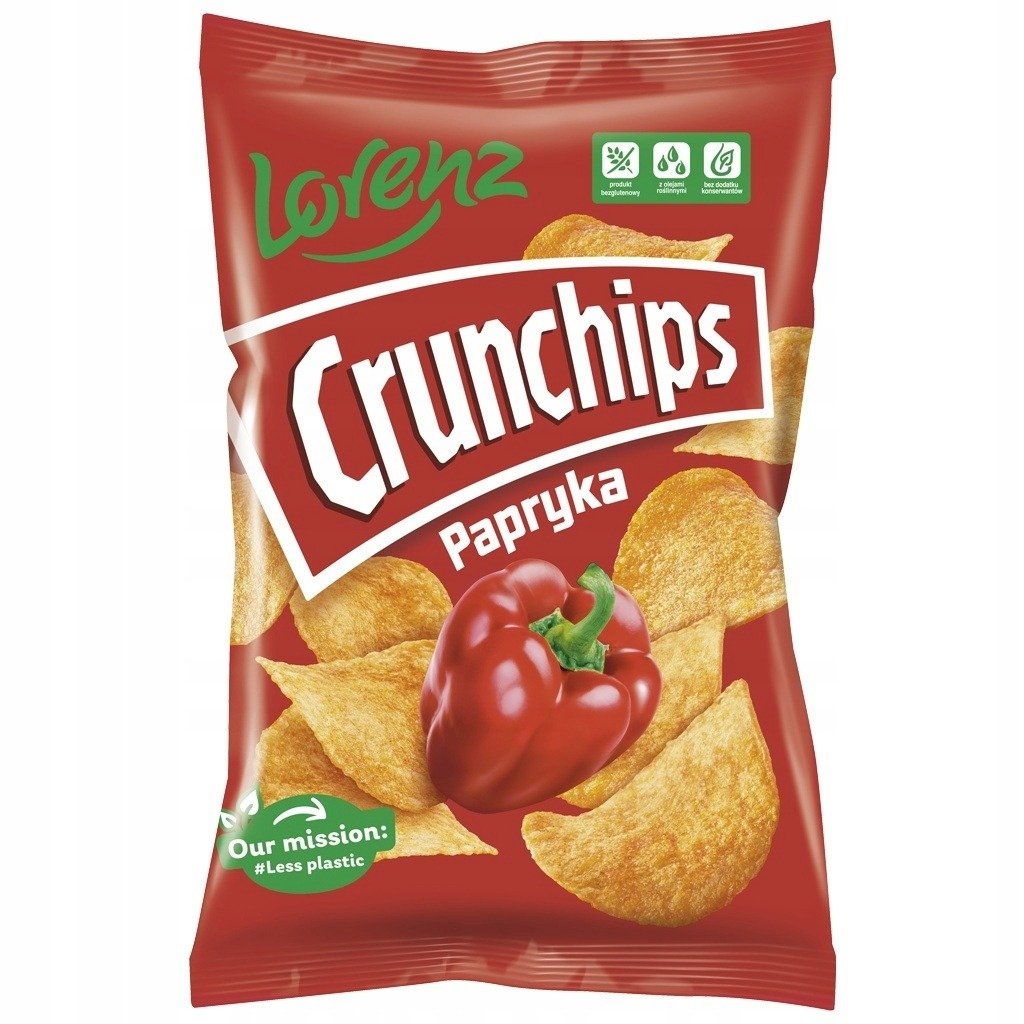 Crunch bite Chipsy ziemniaczane o smaku paprykowym 140 g - Inna marka ...