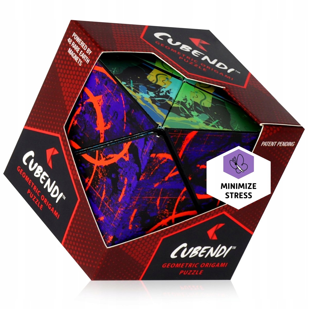 CUBENDI Geometric Origami Puzzle - Infinity Fidget Cube dla dorosłych ...
