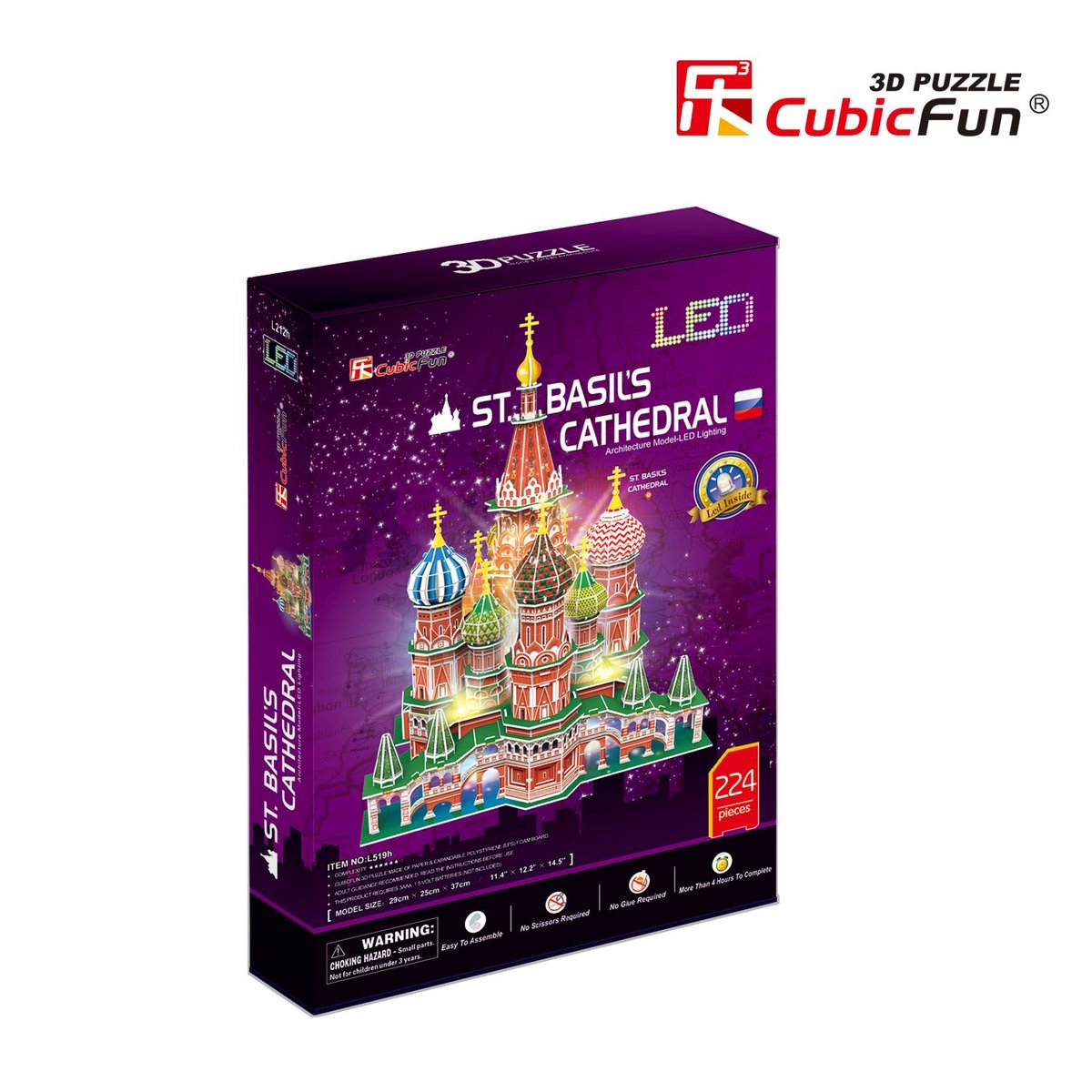Cubic Fun, puzzle 3D Led Katedra Świętego Bazyla - Cubic Fun | Sklep ...