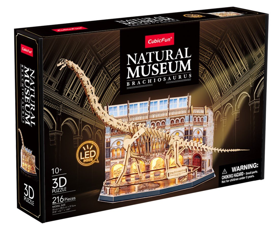 Cubic Fun puzzle 3D LED NatMus.Brachi - Inna marka | Sklep EMPIK.COM