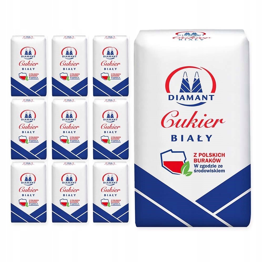 Cukier biały Diamant 10x1kg kryształ zgrzewka - Diamant | Sklep EMPIK.COM