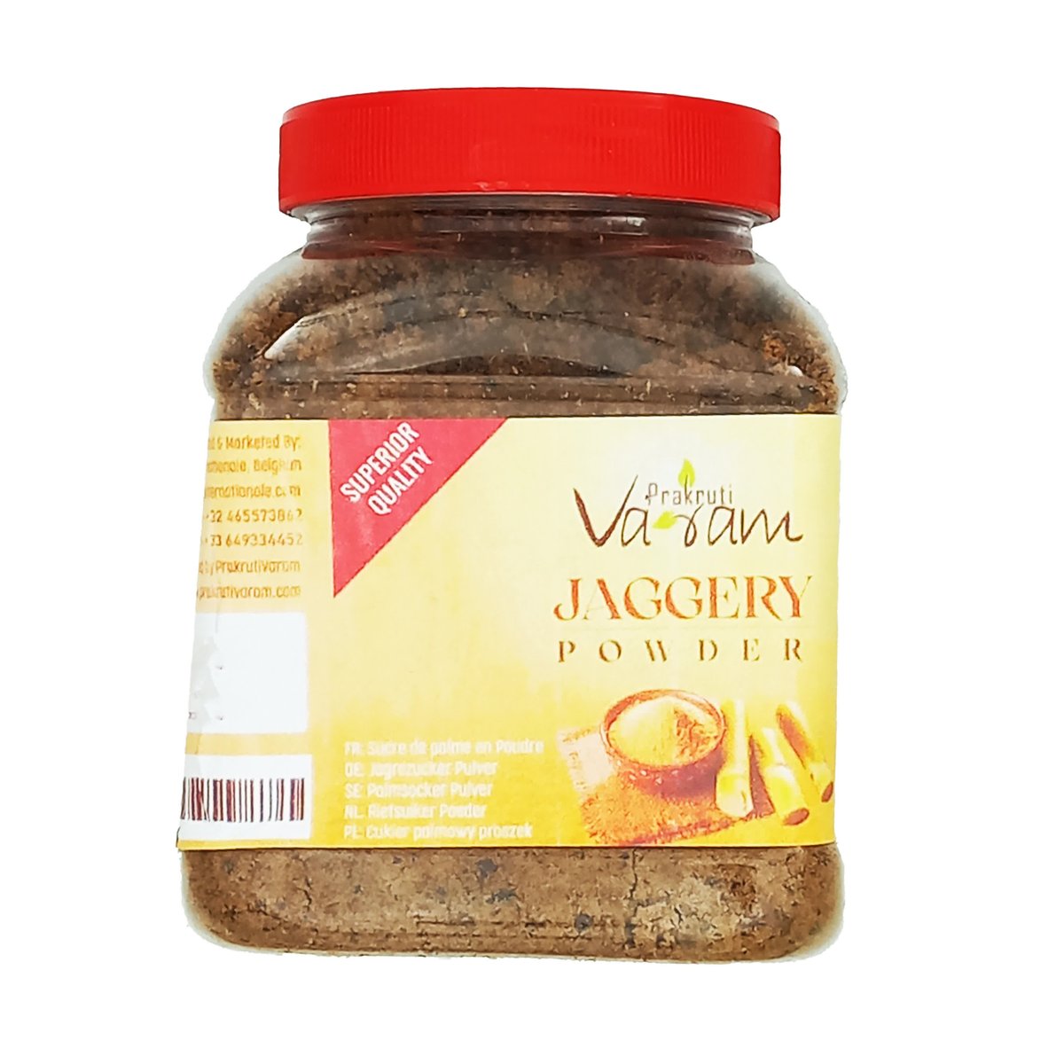 Cukier trzcinowy mielony Jaggery powder Prakrutivaram Varam 500g - Inna ...