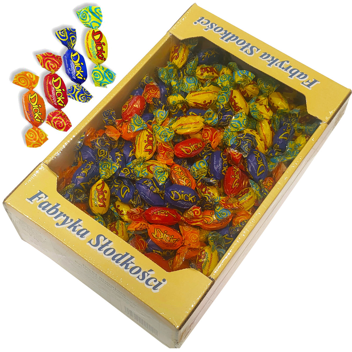 Cukierki musujące, owocowe mix landrynki Dicki 2kg - Inna producent ...