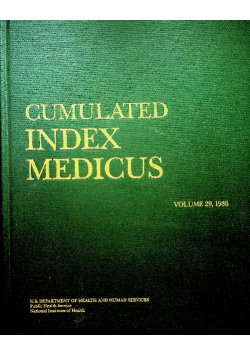 Cumulated index medicus - Opracowanie zbiorowe | Książka w Empik