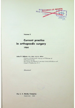 Current Practice in Orthopaedic Surgery - Opracowanie zbiorowe | Książka w Empik