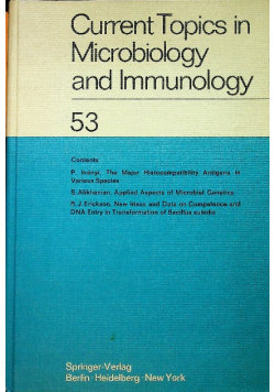 Current Topics in Microbiology and Immunology - Opracowanie zbiorowe ...