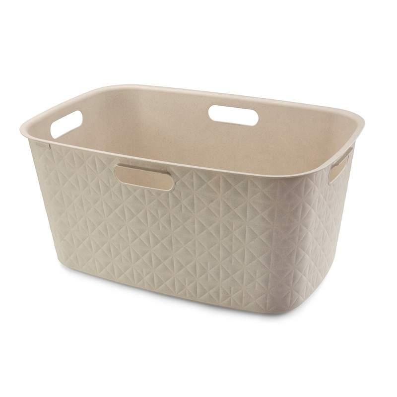 CURVER - Kosz na pranie - pojemnik plastikowy - Softex - kremowy - 45 L ...
