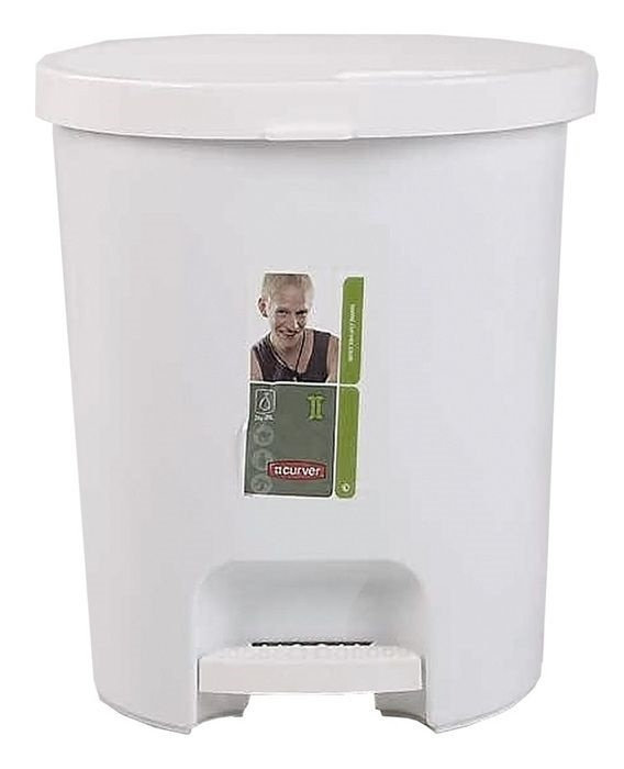 Curver - Kosz Okrągły - Z Pedałem - Biały - 15 L - Curver | Sklep EMPIK.COM