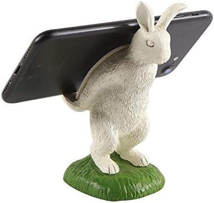 Cute Big White Rabbit Animal Phone Stand Desktop Smartphone Phone Stand ...