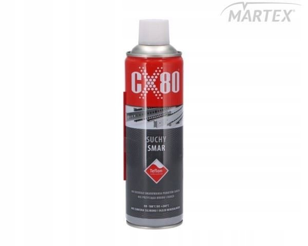 CX80 DUOSPRAY Suchy smar teflonowy do łańcucha zamków prowadnic 500ml ...