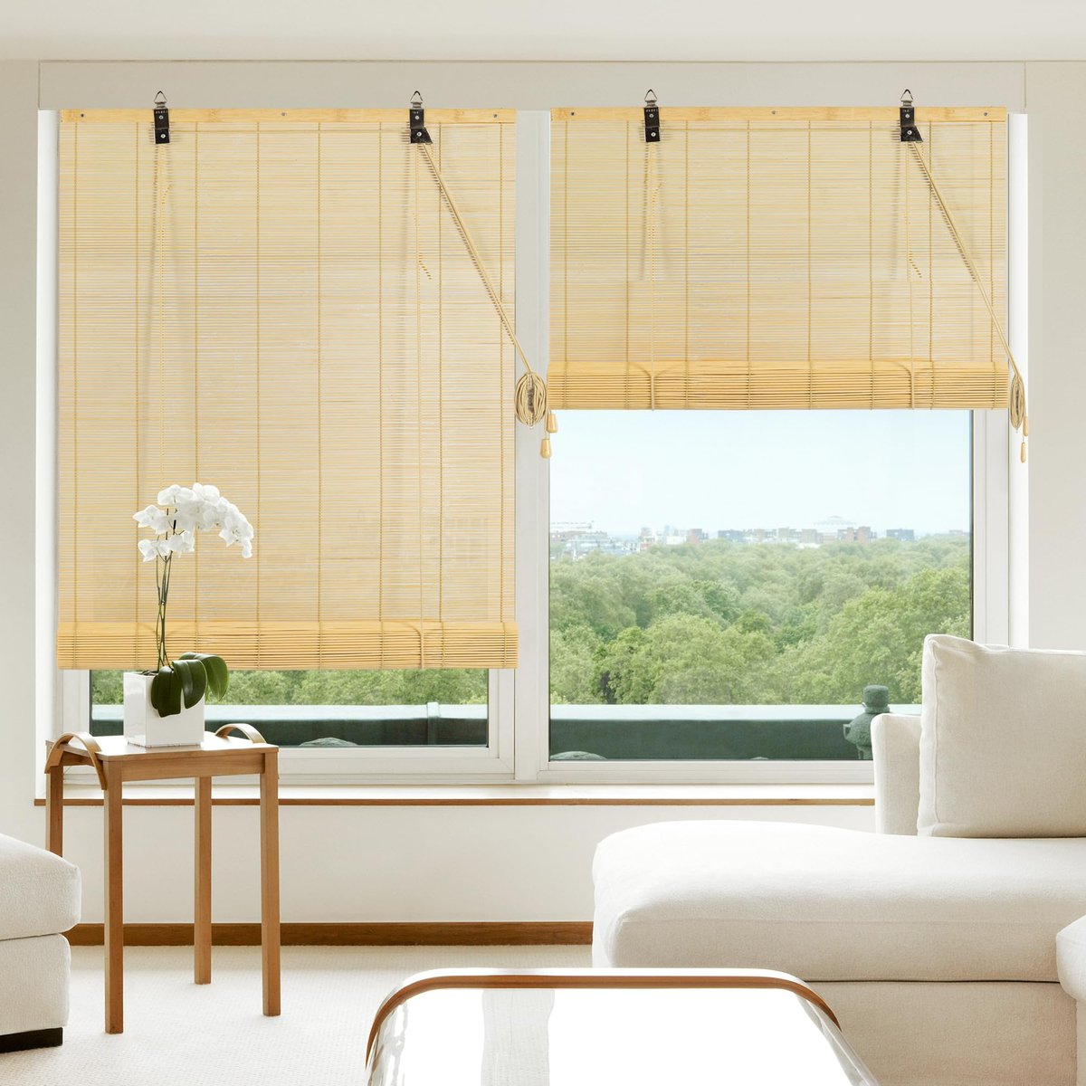 Cy.curtain Roleta Wewnętrzna Bambusowa Naturalna 90 x 190 cm Beżowa ...