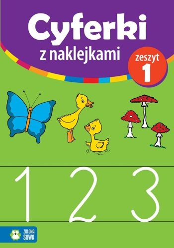 Cyferki z naklejkami. Zeszyt 1 - Opracowanie zbiorowe | Książka w Empik