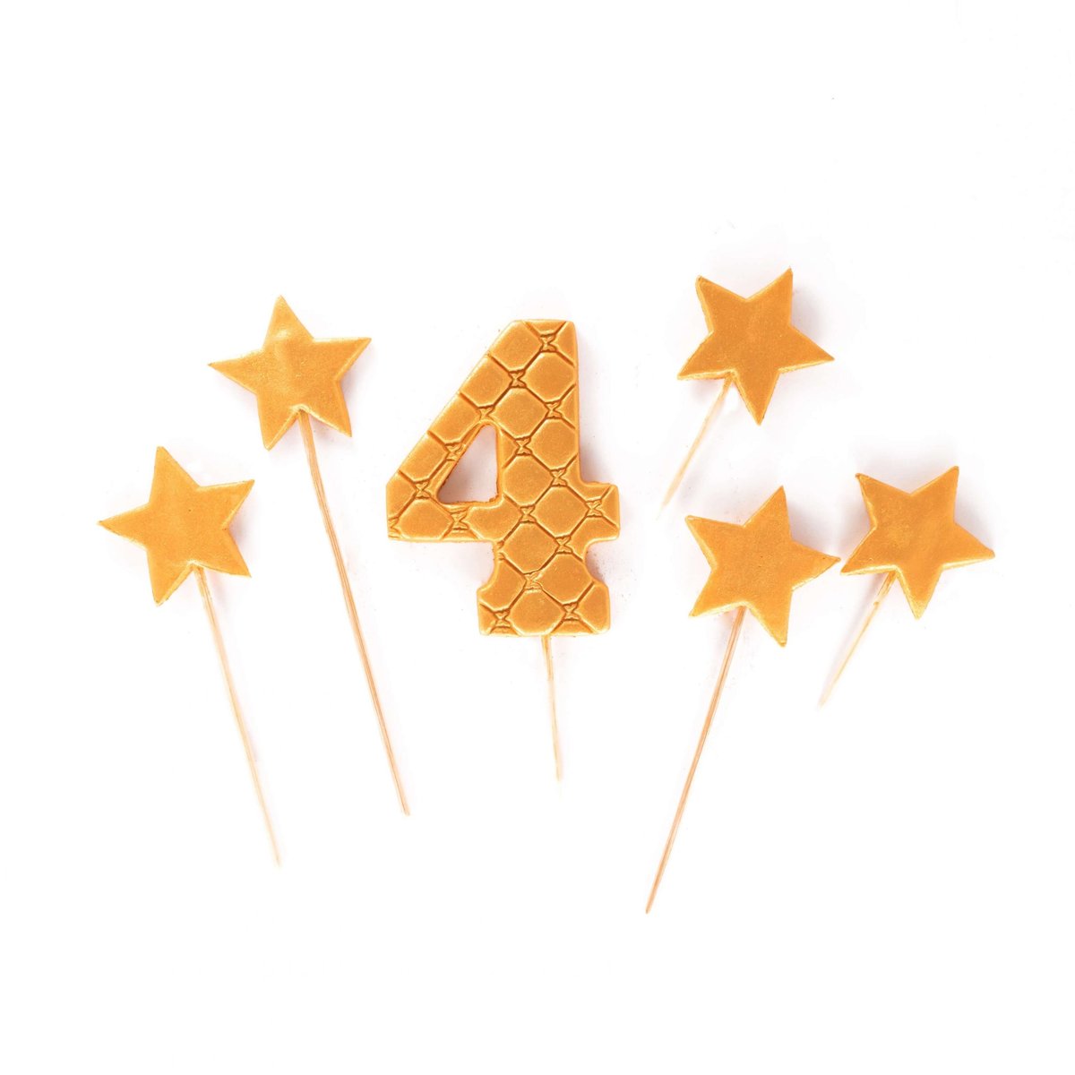 Cyfra 4 Na Tort Urodzinowy Toppery Złote Gwiazdy - Slado | Sklep EMPIK.COM