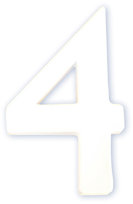 Cyfra Mała „4” - 7,7 X 1,5 X 12Cm. Ac344, Decopatch - Inny producent ...