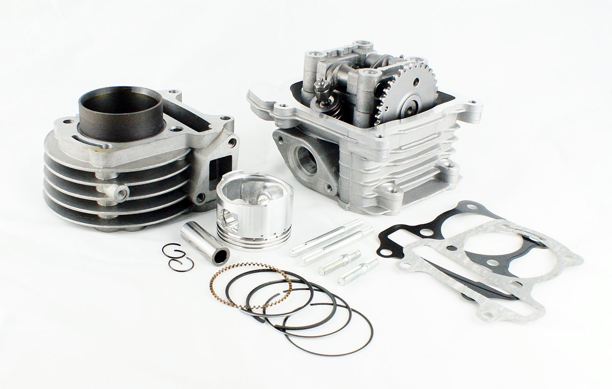 Cylinder + Głowica Kpl. 4T Gy6 80Ccm (47Mm) - Bez Odpowietrzenia - Duży Zestaw - Anh - Inna ...