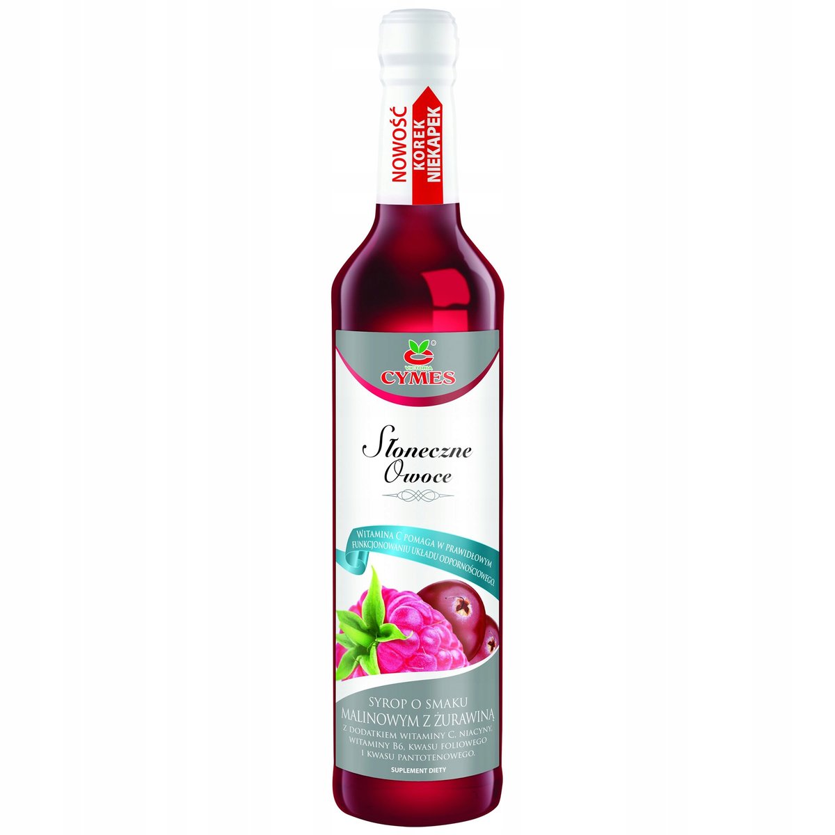 Cymes Syrop o smaku malinowym z żurawiną ,, Słoneczne owoce'' 420 ml ...