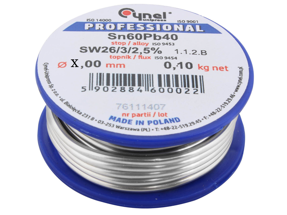 Cyna 100g Cynel 0,7mm z Topnikiem SN60PB40 - Veoz | Sklep EMPIK.COM