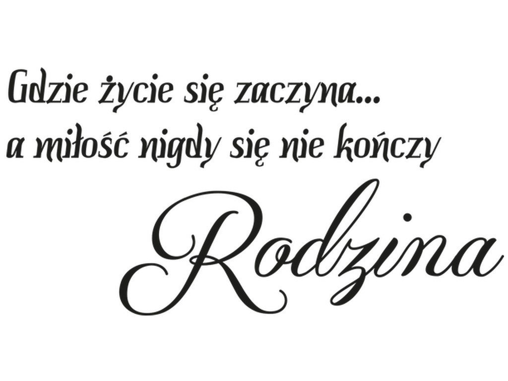 Cytaty, Rodzina, Naklejka ścienna, 200x100 cm - Oobrazy | Sklep EMPIK.COM
