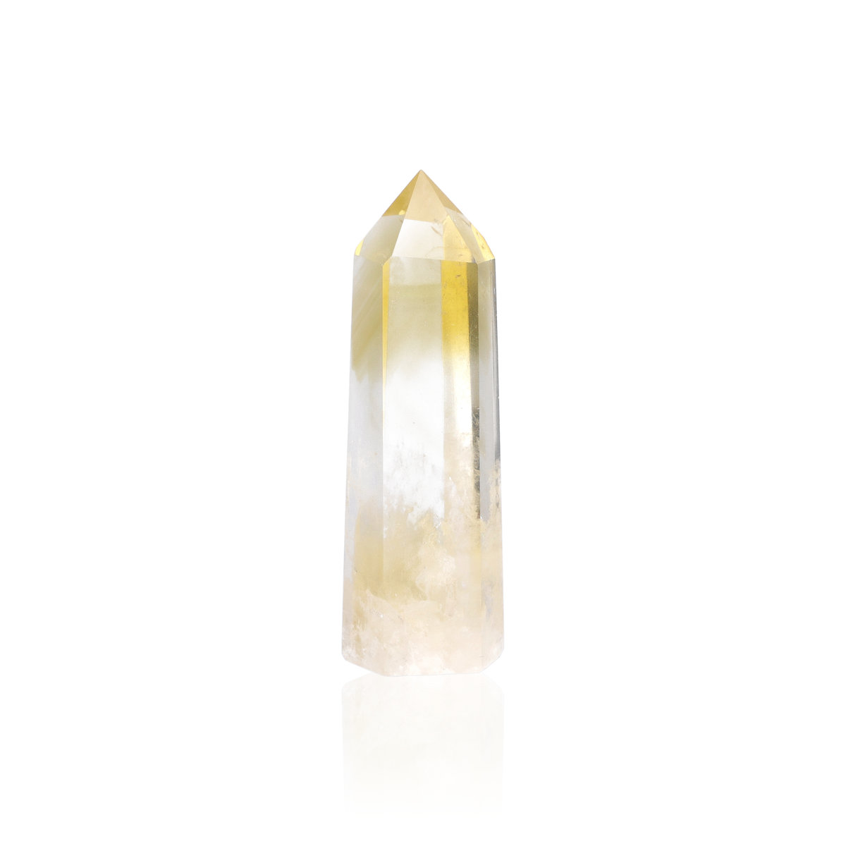 Cytryn Wieża Obelisk Kamień Minerał Kwarc Żółty Naturalny Kryształ 5-6 ...