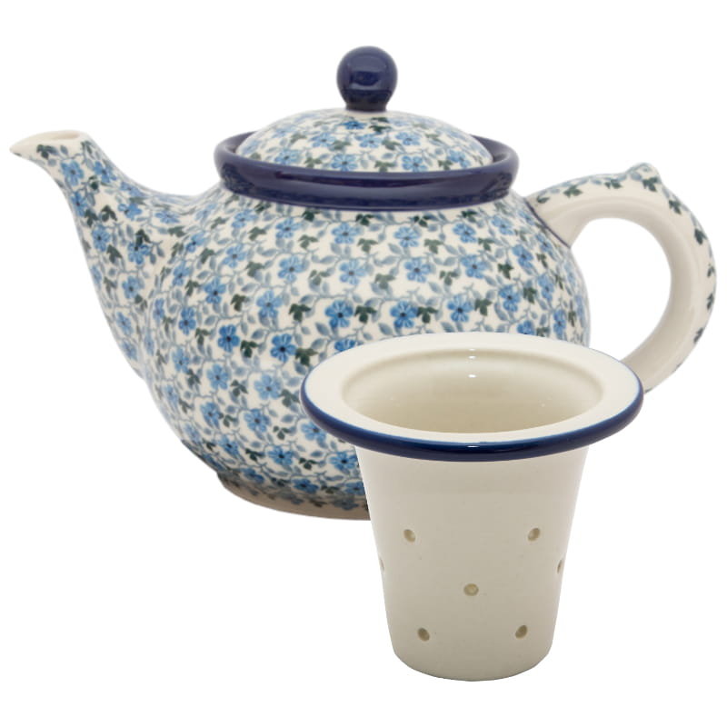 CZAJNIK do herbaty Imbryk 1200 ml z sitkiem - Ceramika Artystyczna Bolesławiec - Ceramika ...