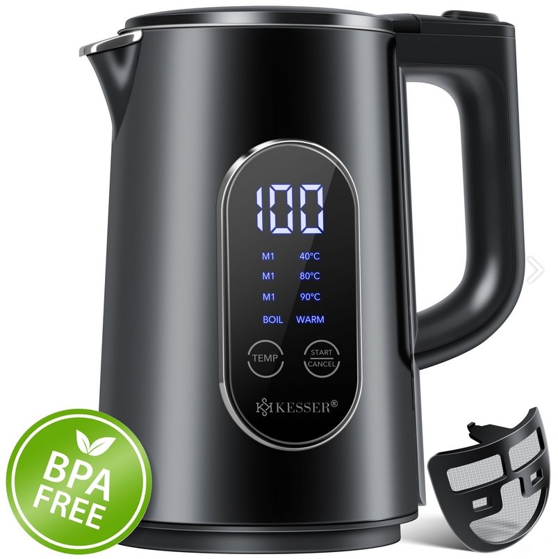 Czajnik elektryczny KESSER K-WKP23 2200 W 1,7 l czarny - Inna marka | AGD Sklep EMPIK.COM