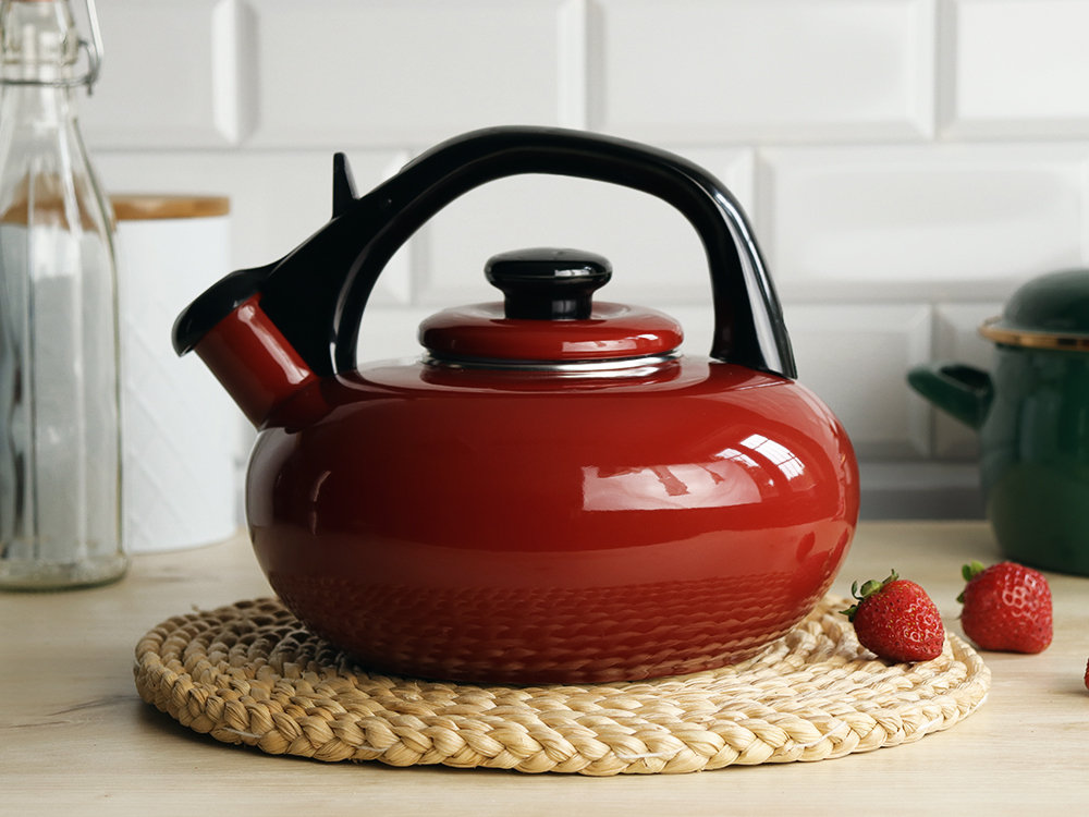 Czajnik emaliowany 2,5 L Forchetto - Luna Rosso 1FO.CZA.1055 - Inna ...