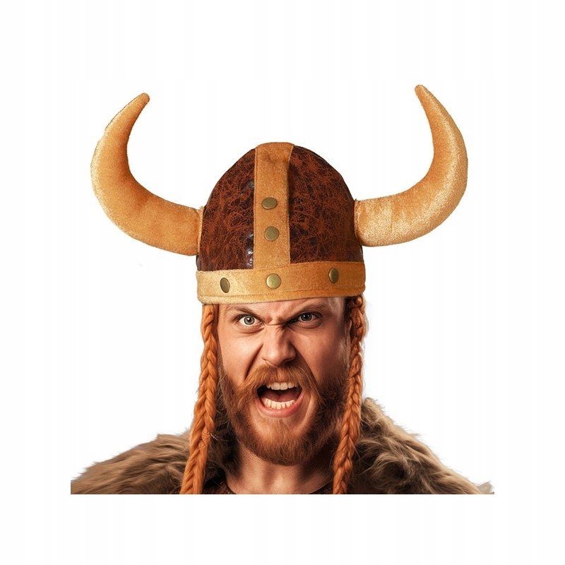 CZAPKA HEŁM WIKINGA Z ROGAMI MIĘKKA VIKING - Inna marka | Przyjęcia i ...