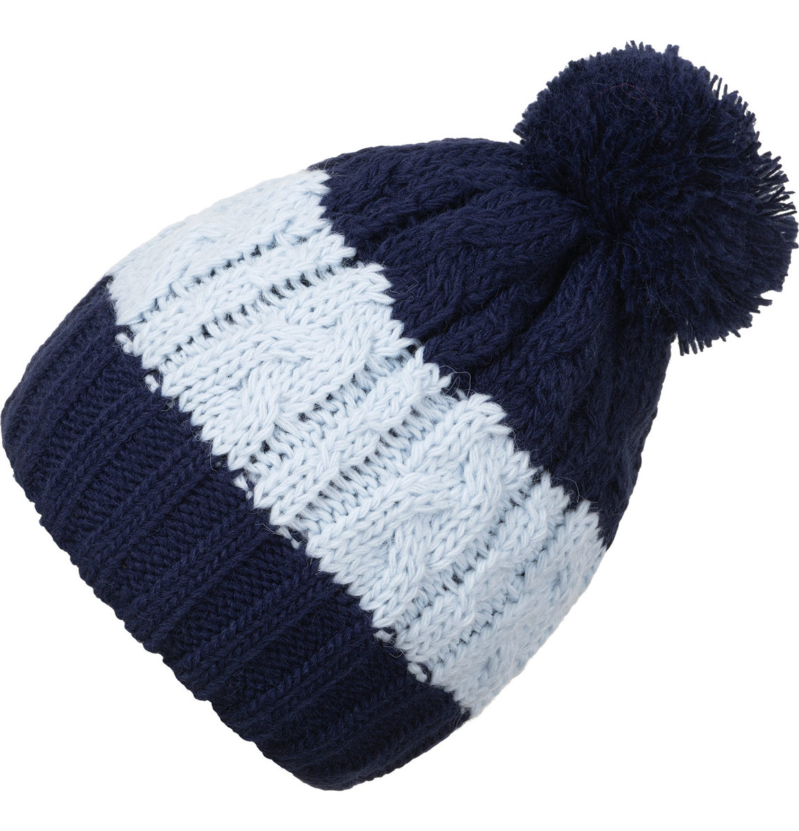 Czapka zimowa chłopięca dziecięca dla chłopca Granatowa paski 56-58 Endo - Endo | Sklep EMPIK.COM