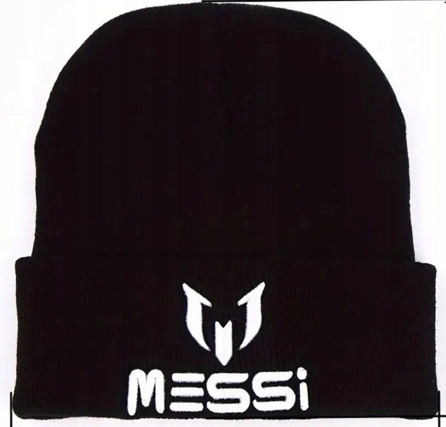 Czapka zimowa Lionel Leo Messi 10 czarna beanie streetwear prezent ...