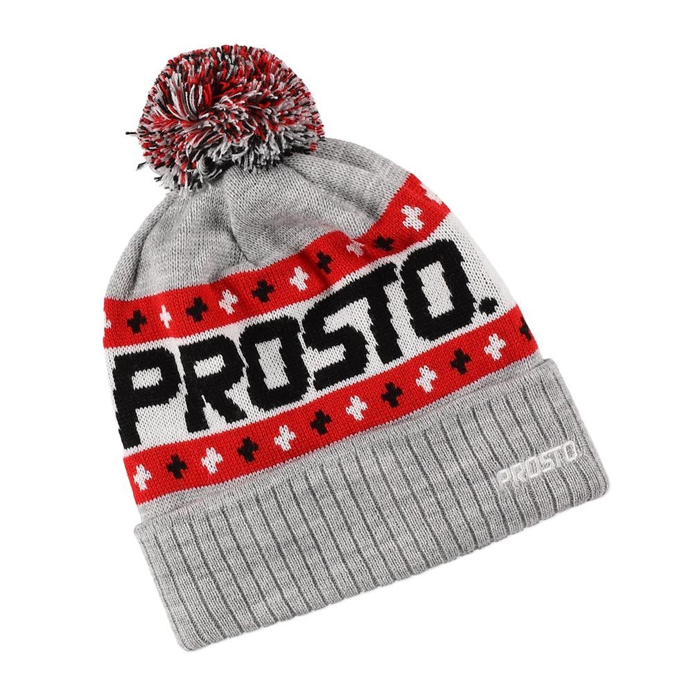 Czapka zimowa Prosto Winter unisex ciepła szara KL232MACC7013 - PROSTO ...