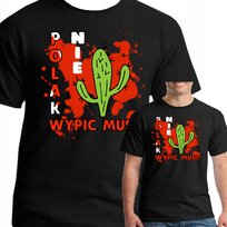 Czarna Koszulka Polak Nie Kaktus Śmieszna S 2047 - Inna marka | Moda Sklep EMPIK.COM