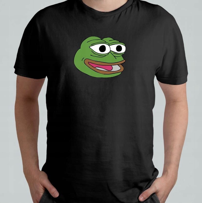 Czarna Koszulka T-shirt Żaba PEPE The Frog Mem XXL - Atram | Moda Sklep ...